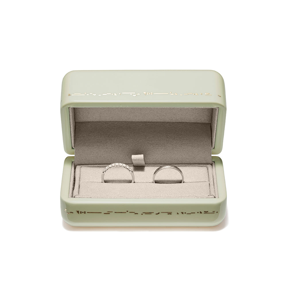 We Do Double Ring Box Mint – Trove