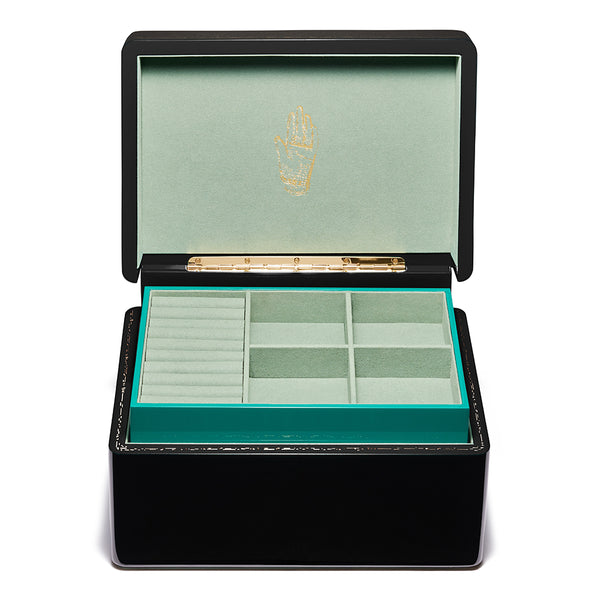 Trunk Jet Black Jewelry Box – Trove